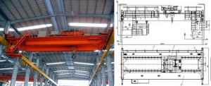 Overhead crane for material handling in Serbia plastic inject industry
